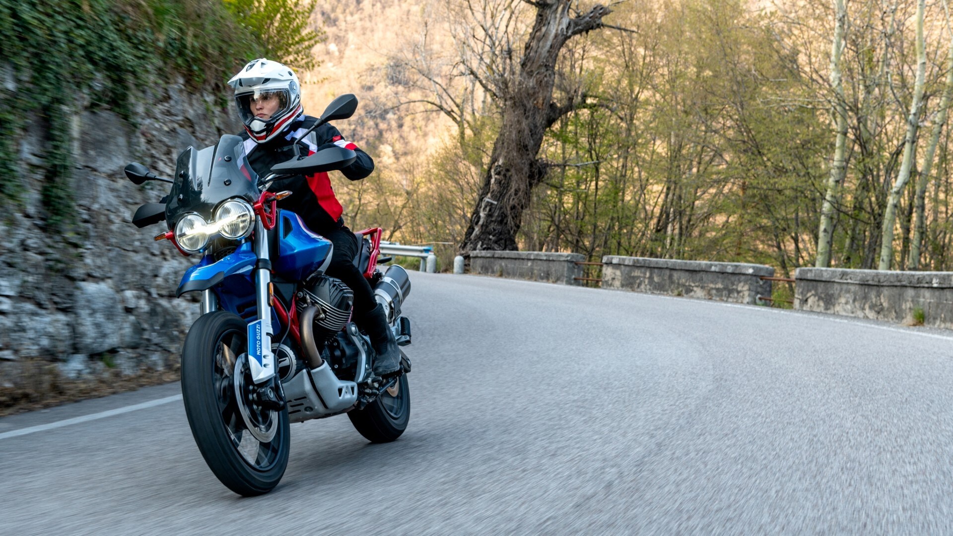 Moto Guzzi V85 TT, modern classic travel motorcycle. 850cc