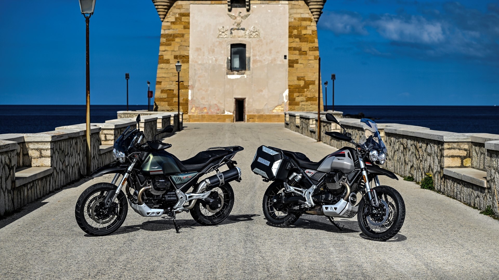 Moto Guzzi V85 TT, modern classic travel motorcycle. 850cc