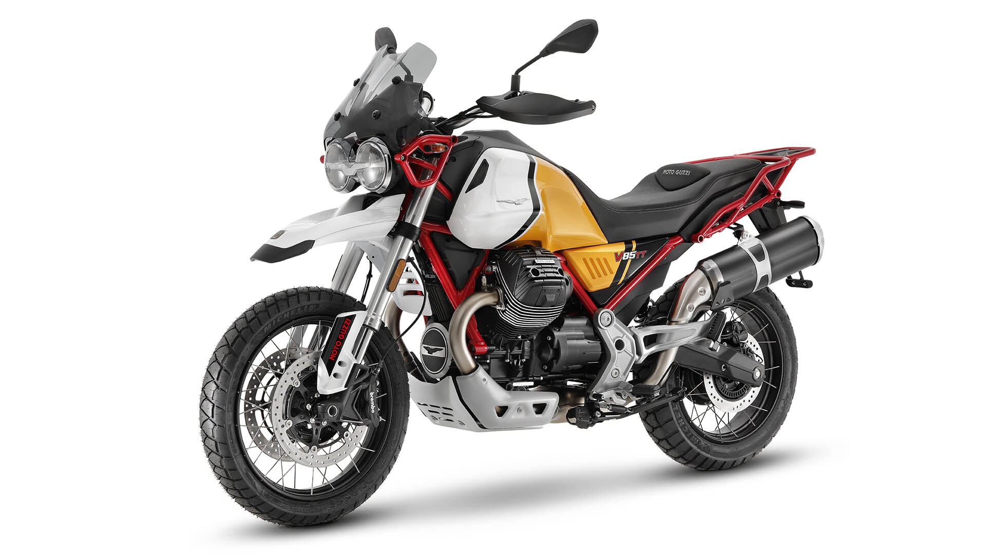 Moto Guzzi V85 TT, modern classic travel motorcycle. 850cc